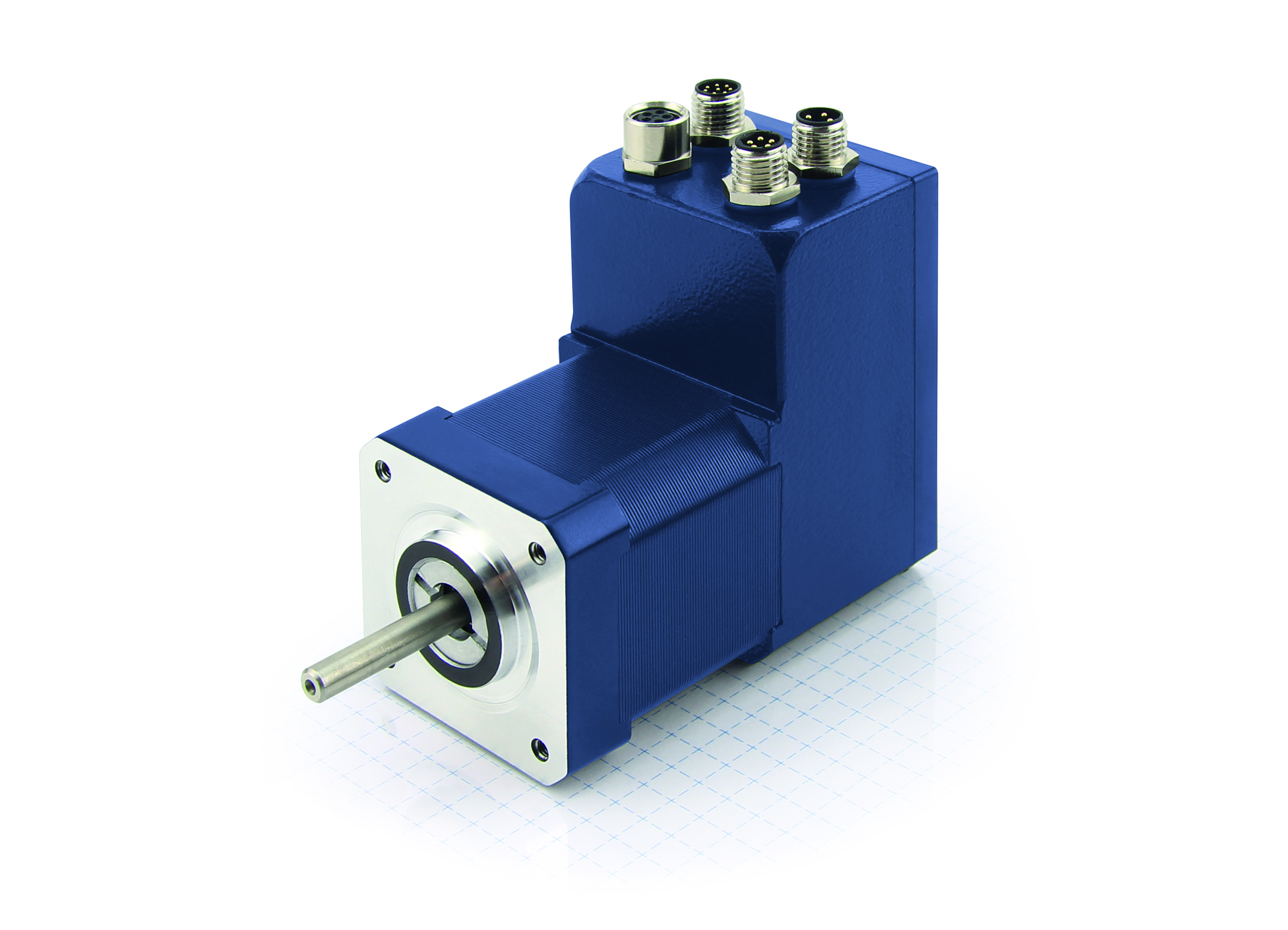 Compact brushless DC servo motor with integrated controller